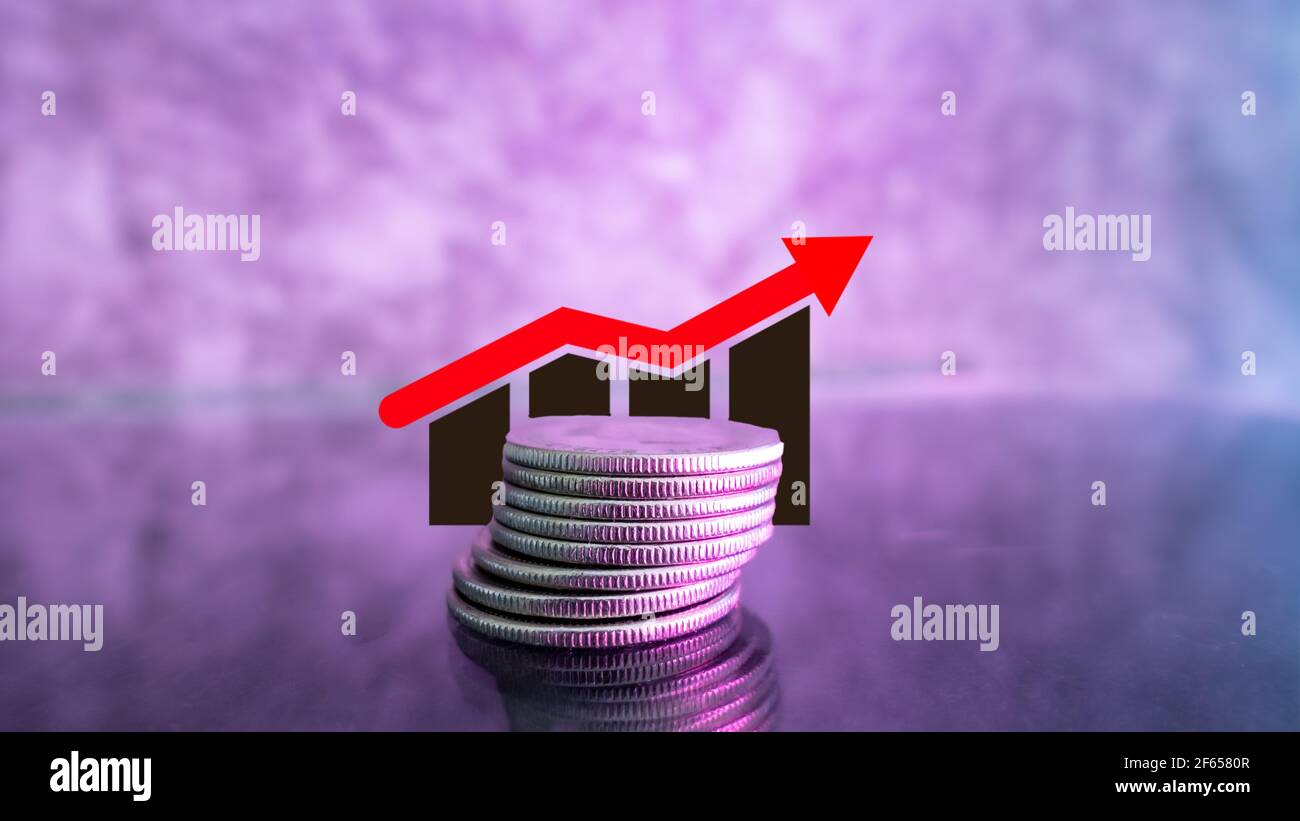 Arrow up increase icon vector immagini e fotografie stock ad alta ...