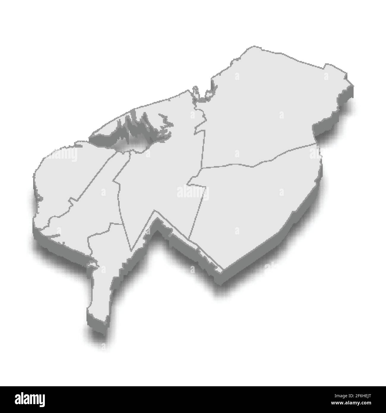 Paraguay political map capital asuncion immagini e fotografie stock ad ...