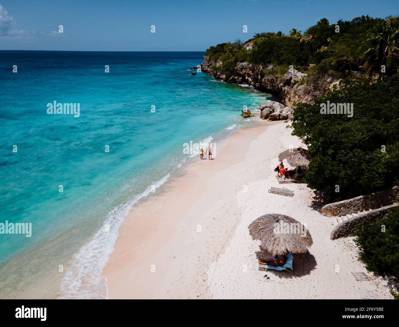 Playa Kalki Curacao isola tropicale nel mare dei Caraibi, Playa Kalki ...