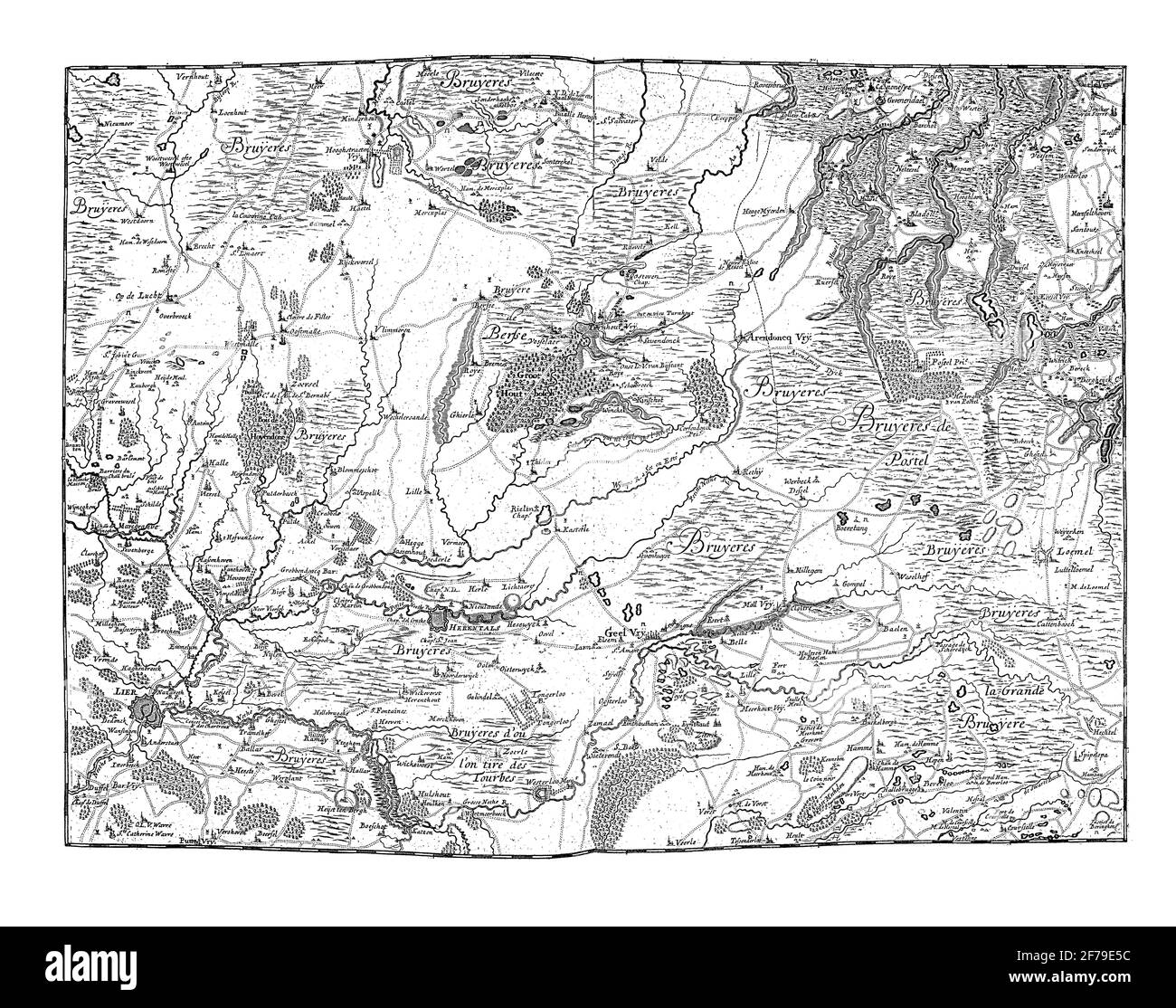 Vecchia mappa di anversa immagini e fotografie stock ad alta ...