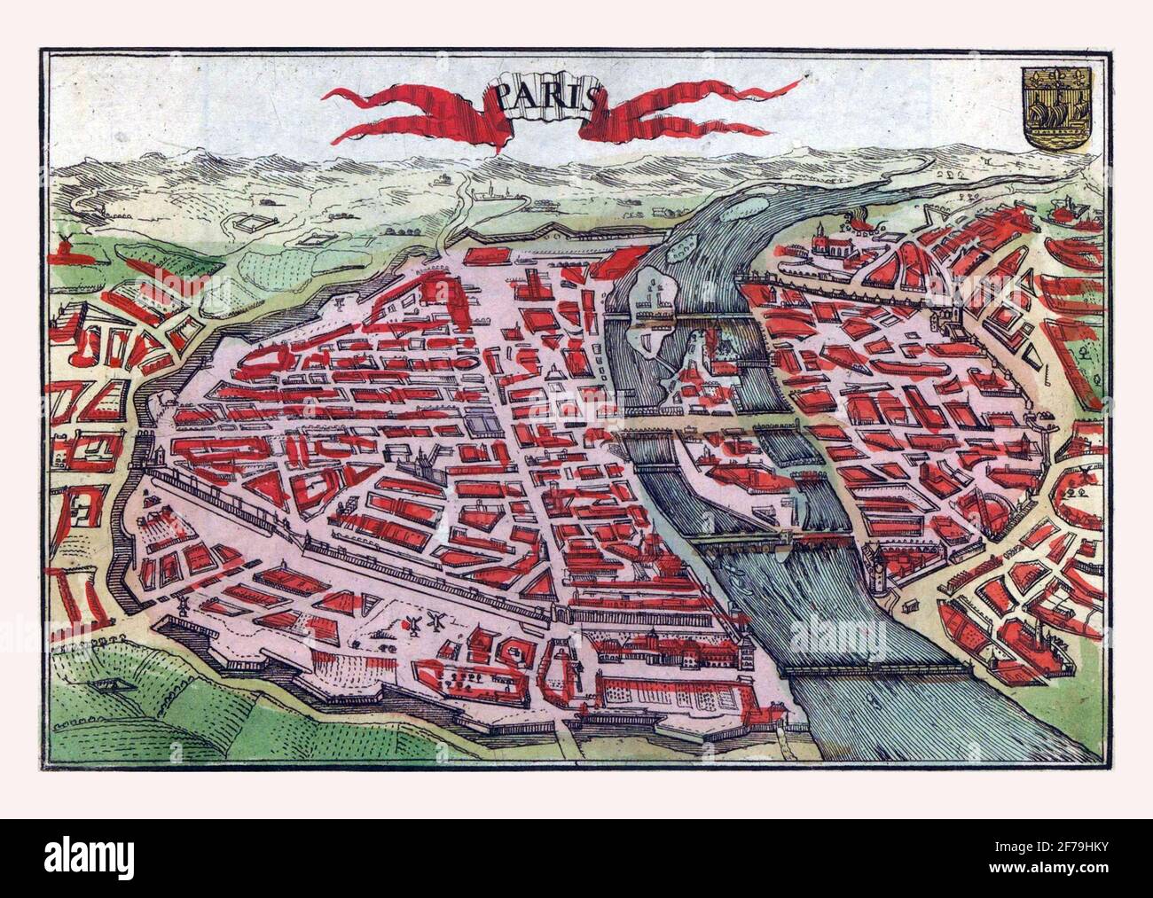 Mappa d'epoca di parigi immagini e fotografie stock ad alta risoluzione ...