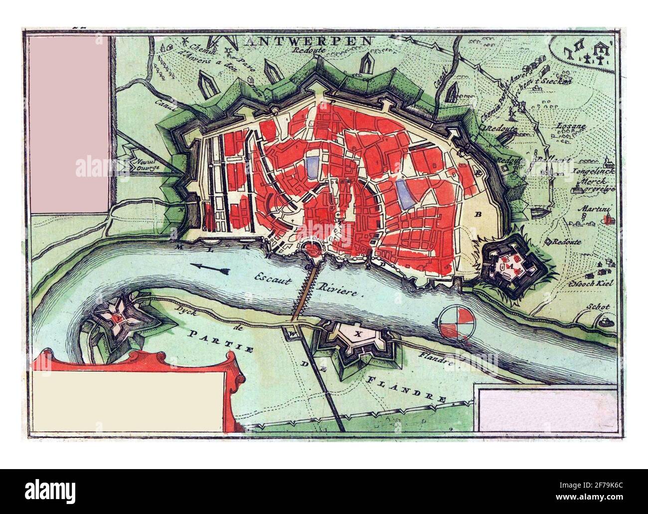Antica mappa di anversa immagini e fotografie stock ad alta risoluzione ...