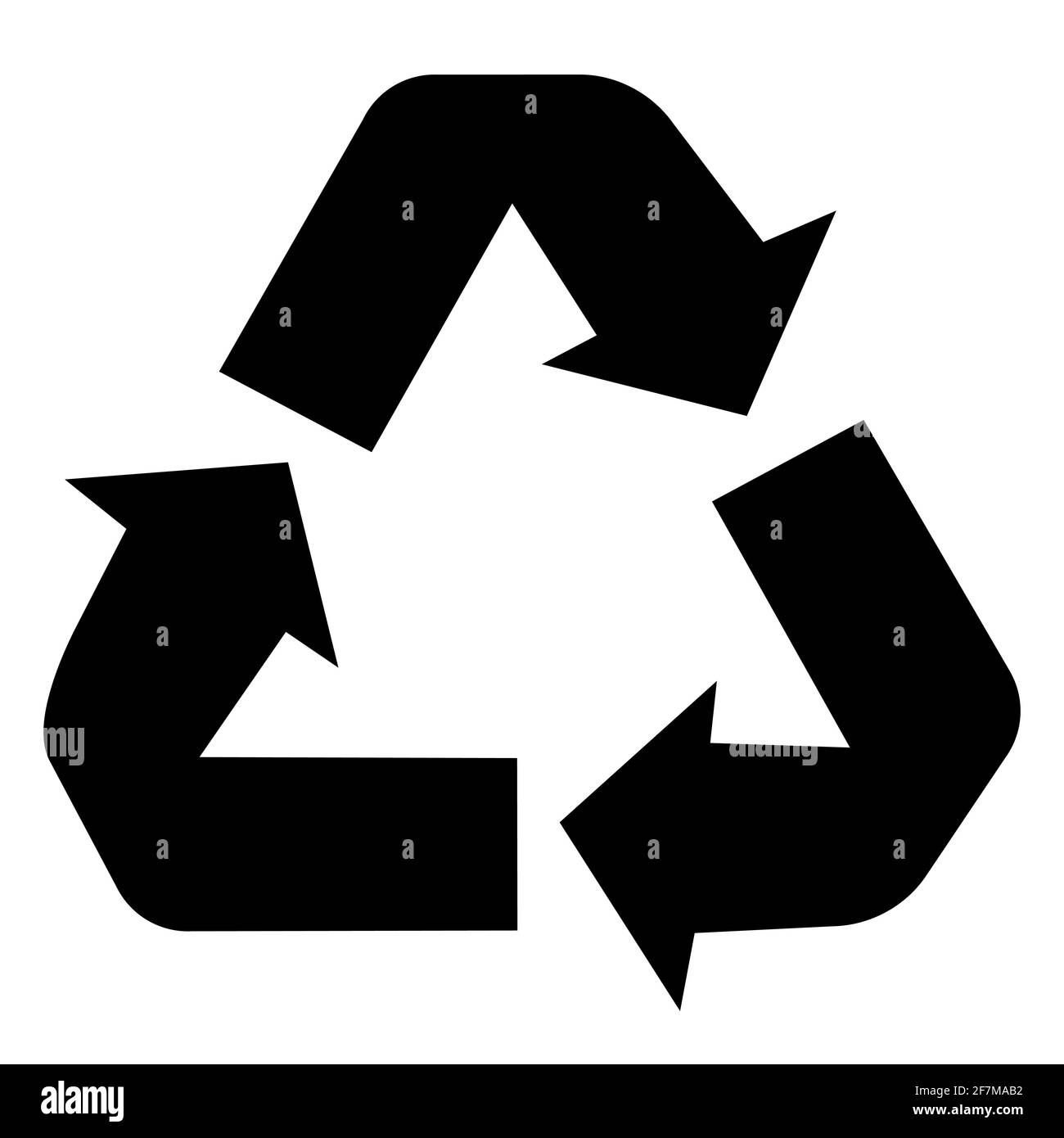 Icona di riciclaggio, simbolo di riutilizzo, riduzione dei rifiuti e ...