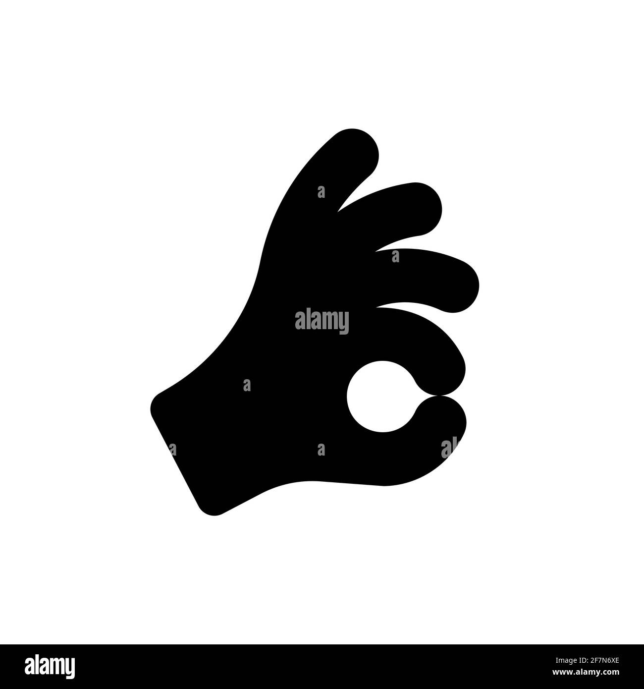 Simbolo della mano ok Immagini Vettoriali Stock - Alamy