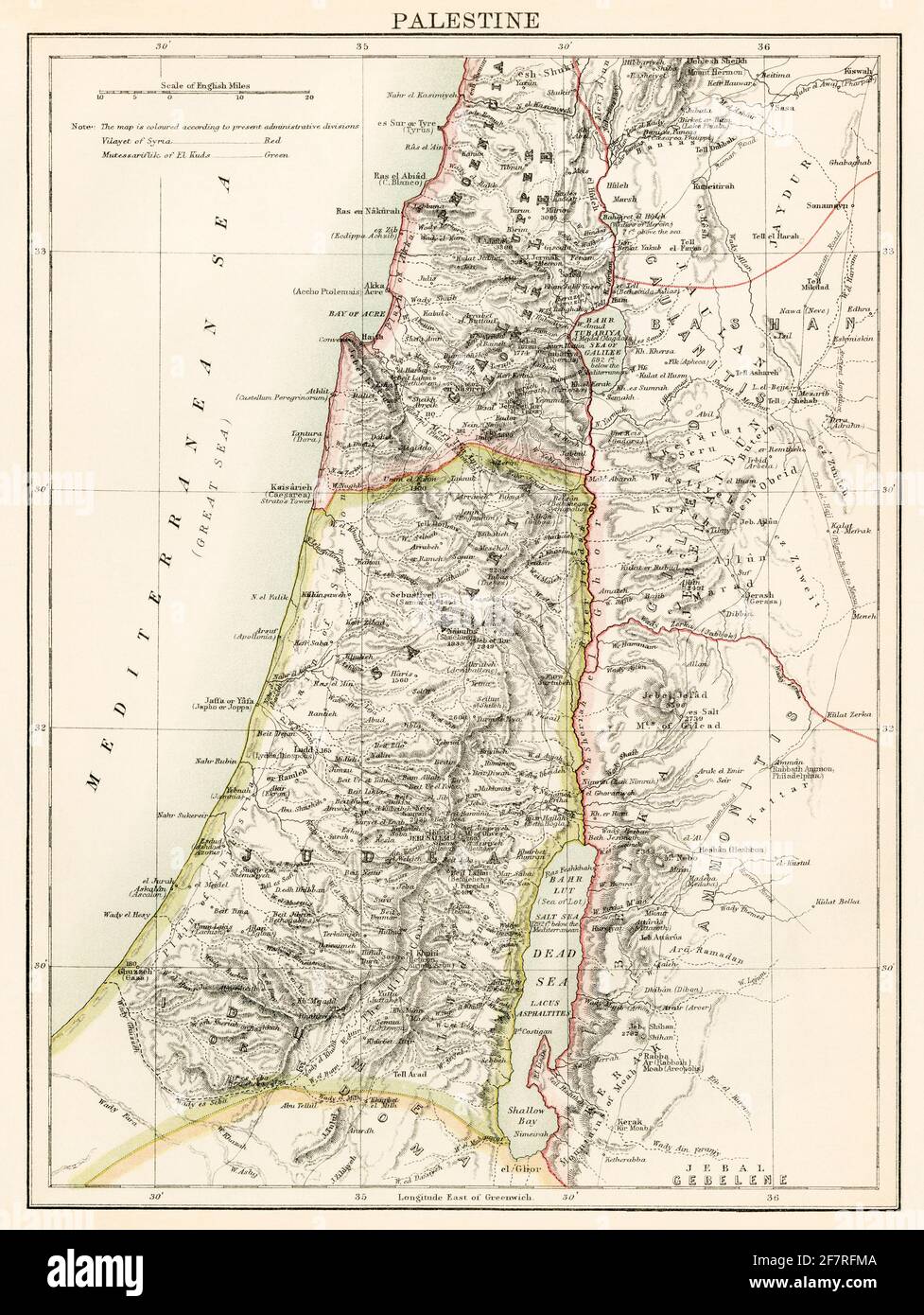 Mappa della palestina immagini e fotografie stock ad alta risoluzione ...