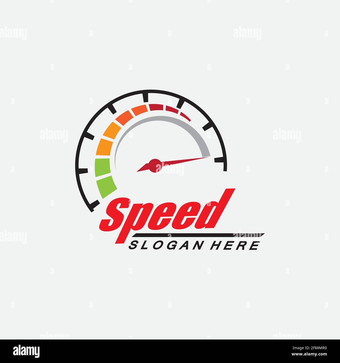 Design del logo Speed, silhouette vettore icona simbolo tachimetro ...