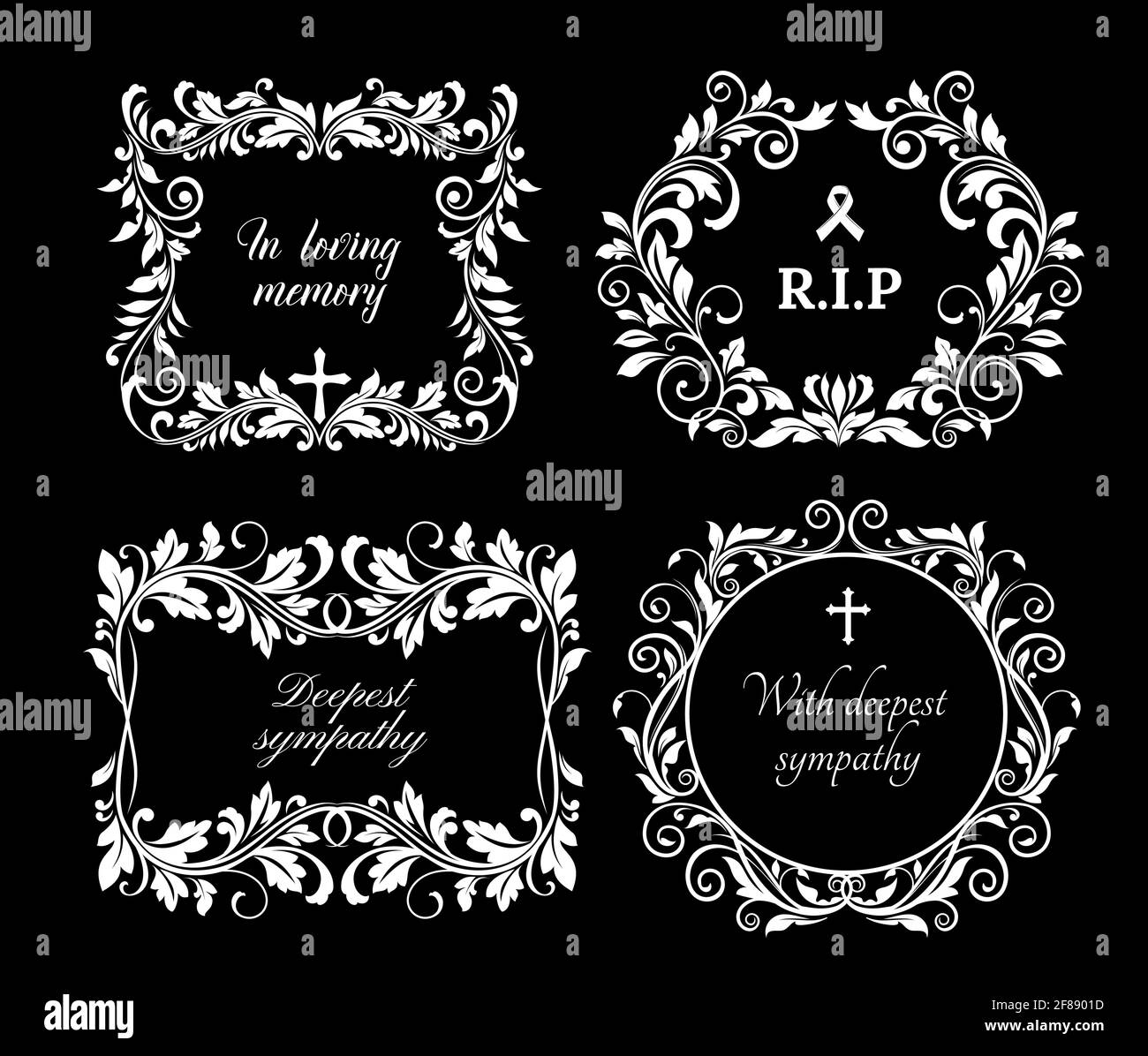 Cartas de condolencia Immagini Vettoriali Stock - Alamy