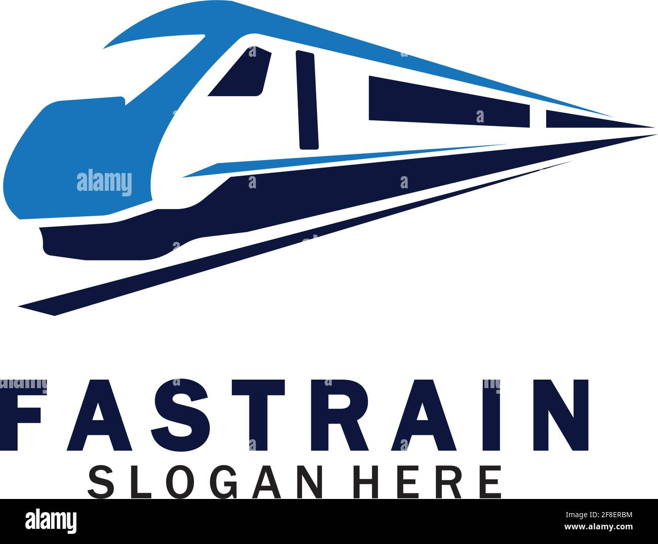 Disegno vettoriale del logo del treno.logo del treno veloce ...