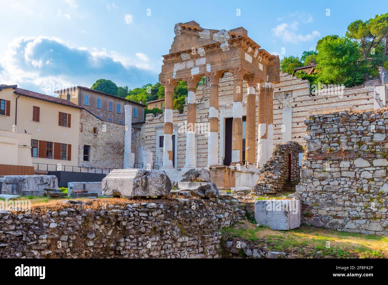 Tempio della triade capitolina a brescia immagini e fotografie stock ad ...