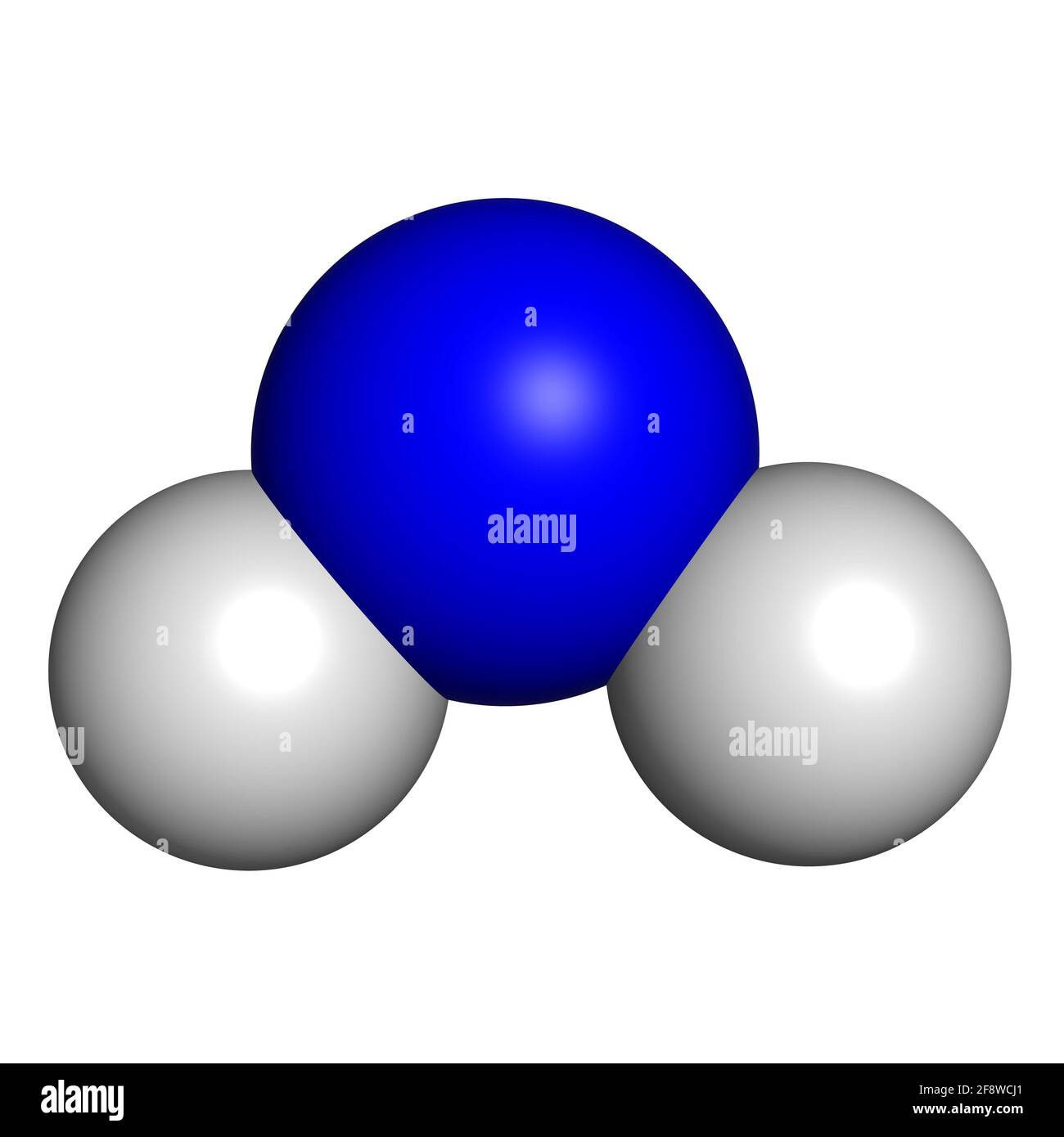 La molecola di acqua H2O 3D rende la struttura chimica Foto stock - Alamy
