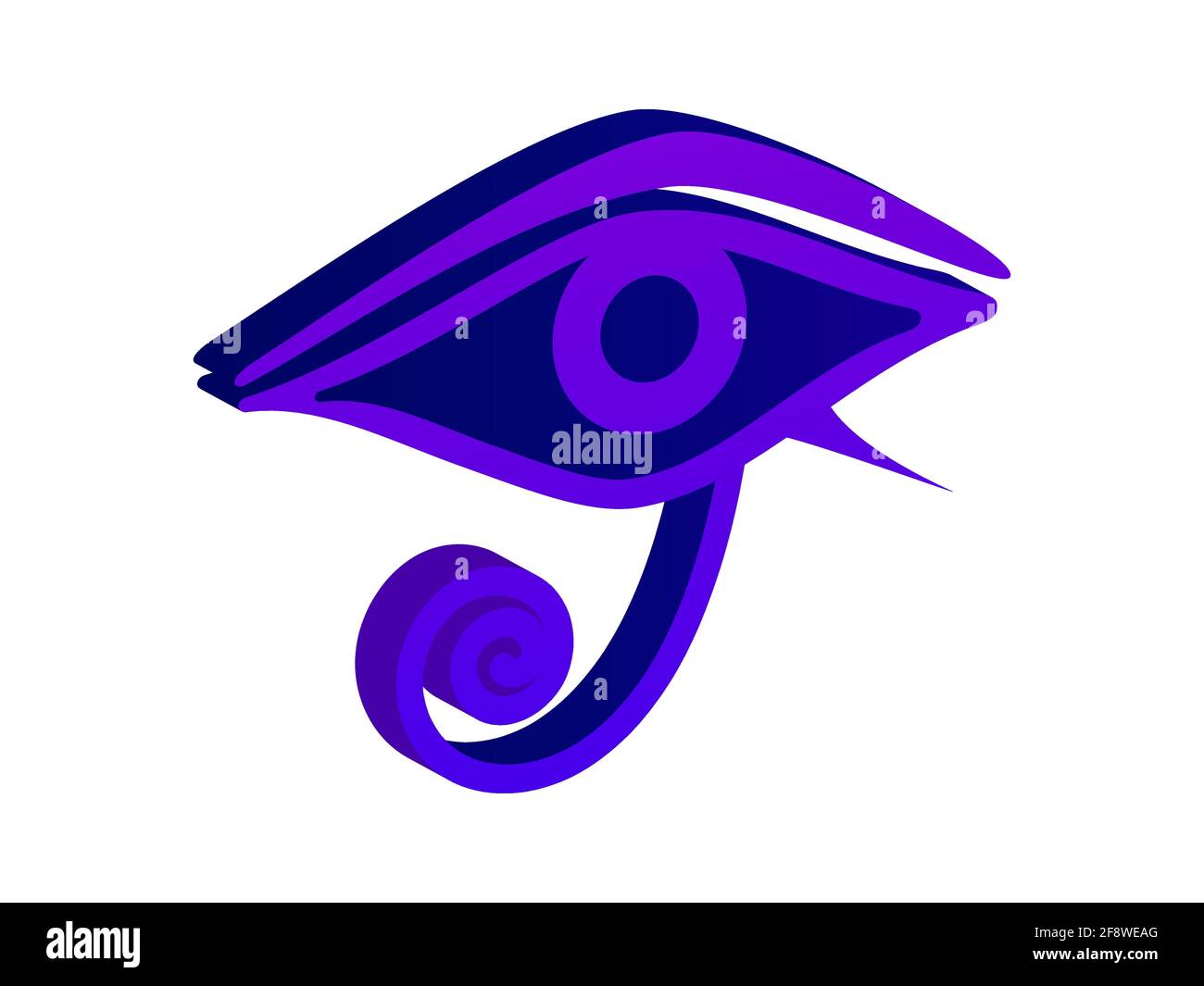 Stile 3D isometrico Eye of Horus. Occhio di Ra. Antico simbolo egiziano ...