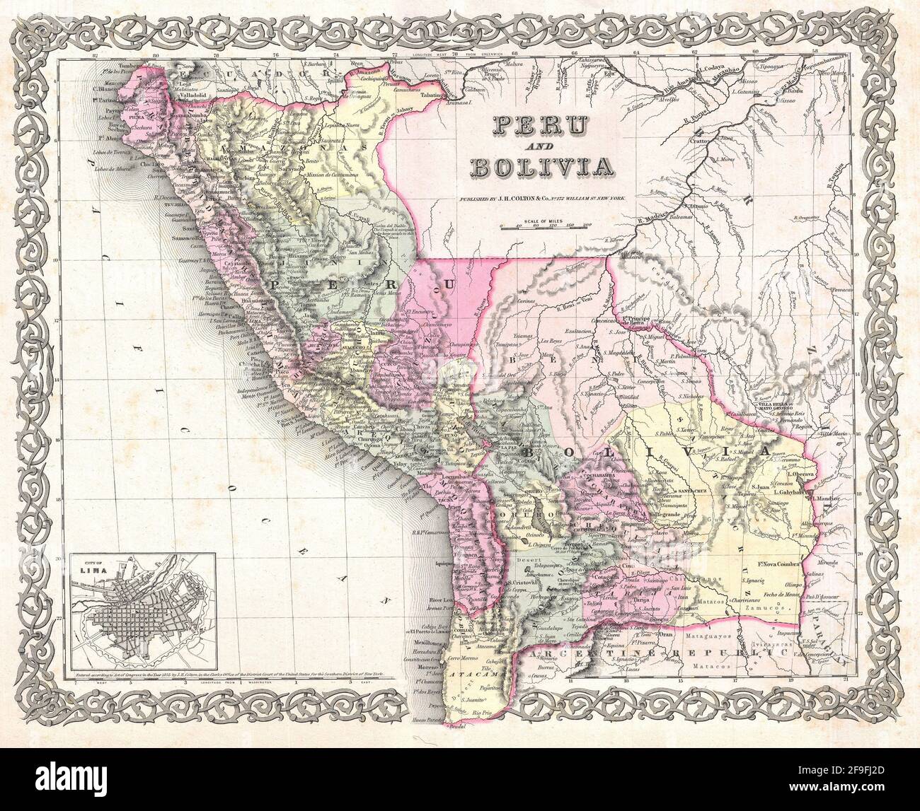 Mapa de las regiones del peru immagini e fotografie stock ad alta ...