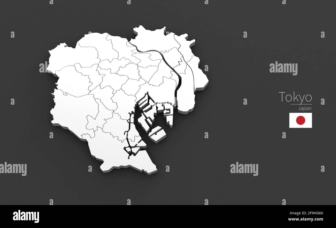 Mappa politica del giappone immagini e fotografie stock ad alta ...