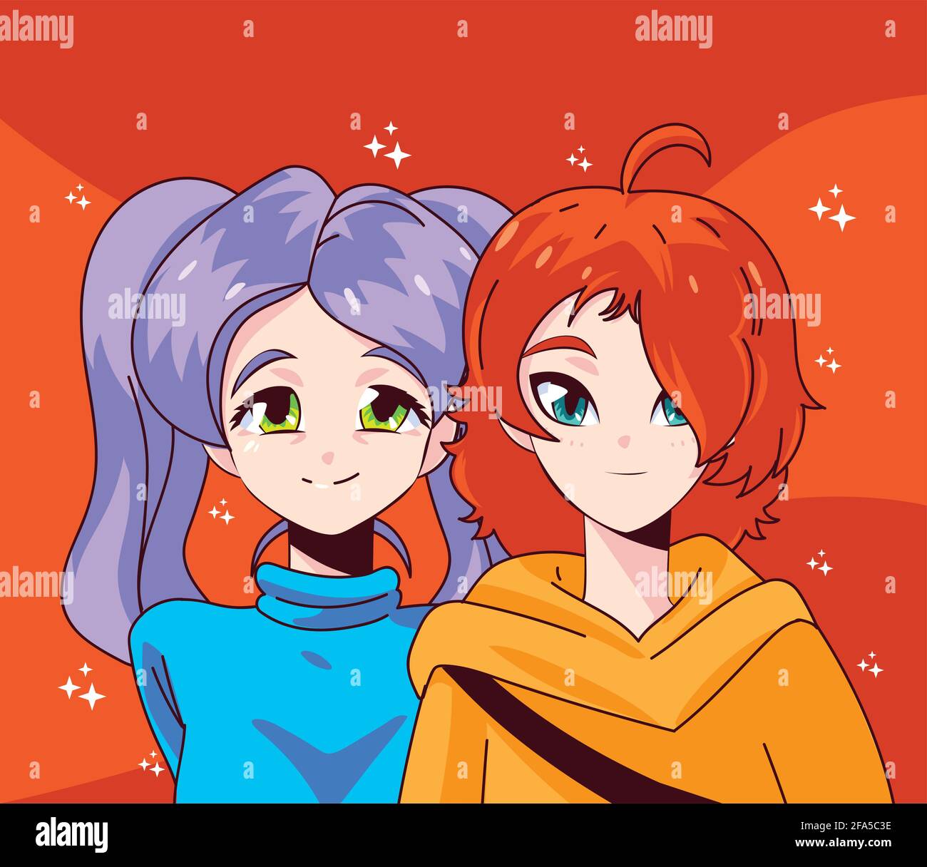 Anime cartoon Immagini Vettoriali Stock - Alamy