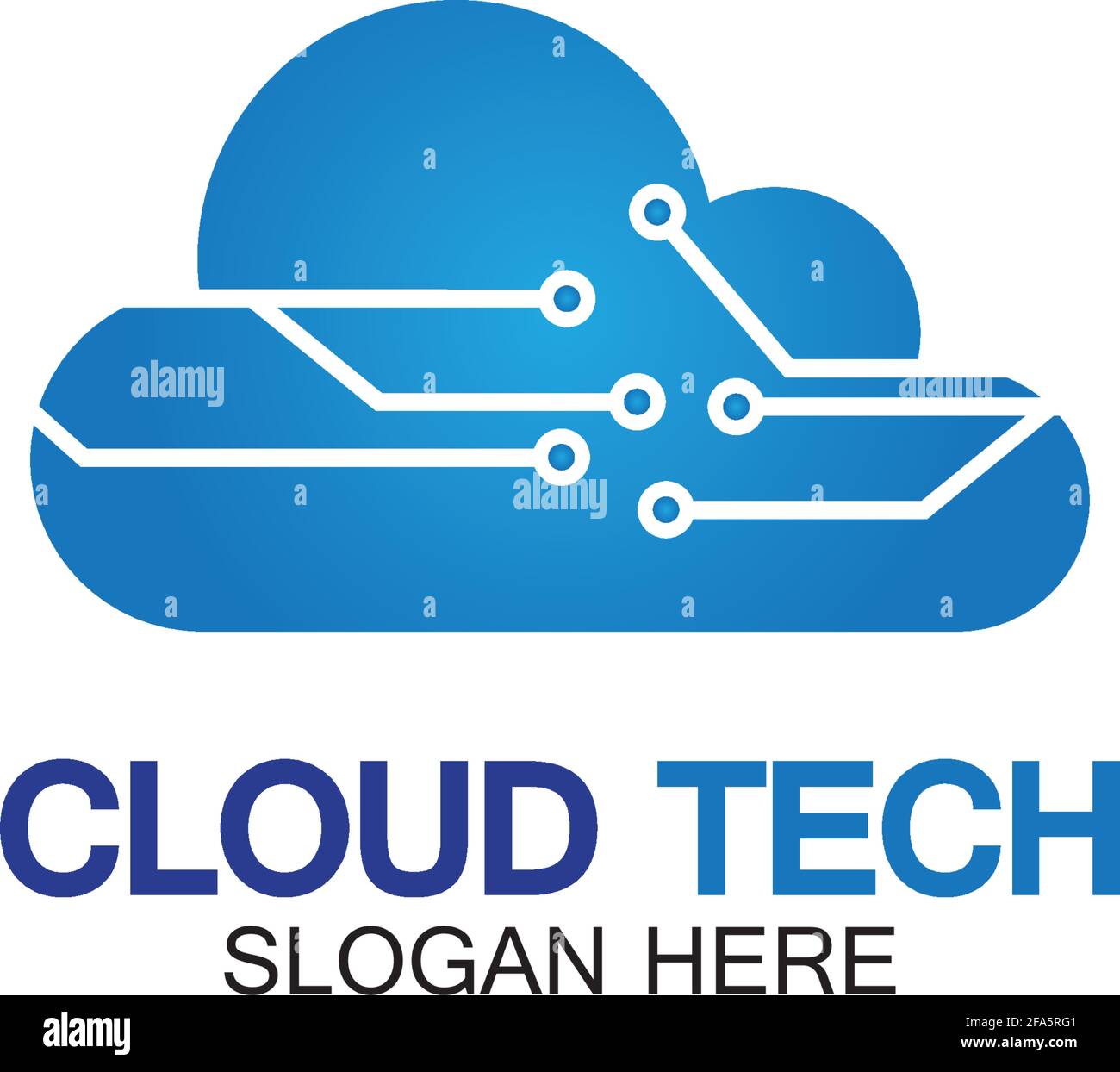 Modello icona logo tecnologia cloud.simbolo cloud con schema di ...