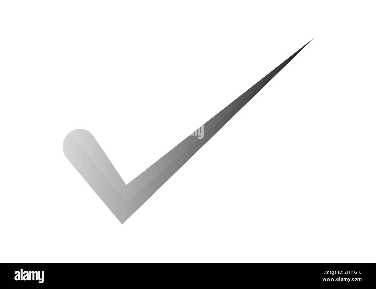 Icona del segno di spunta, illustrazione dell'elemento del logo, segno ...