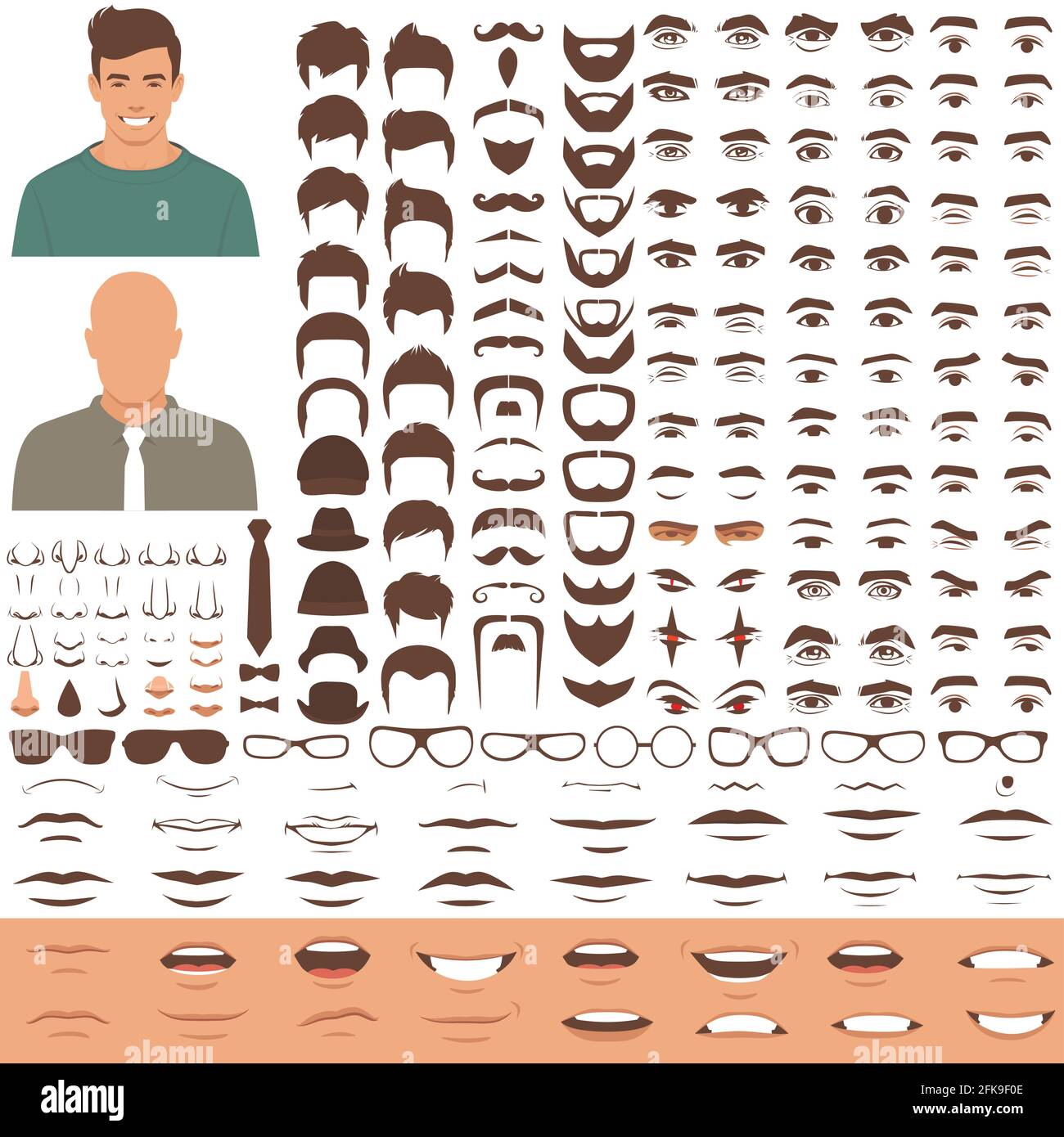 Partes del ojo con ilustración Immagini Vettoriali Stock - Alamy