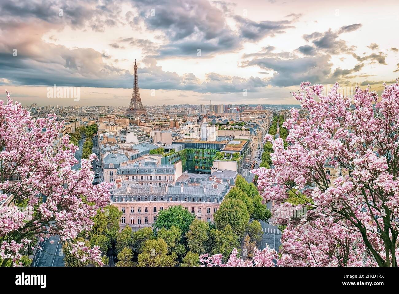 Primavera torre eiffel immagini e fotografie stock ad alta risoluzione ...