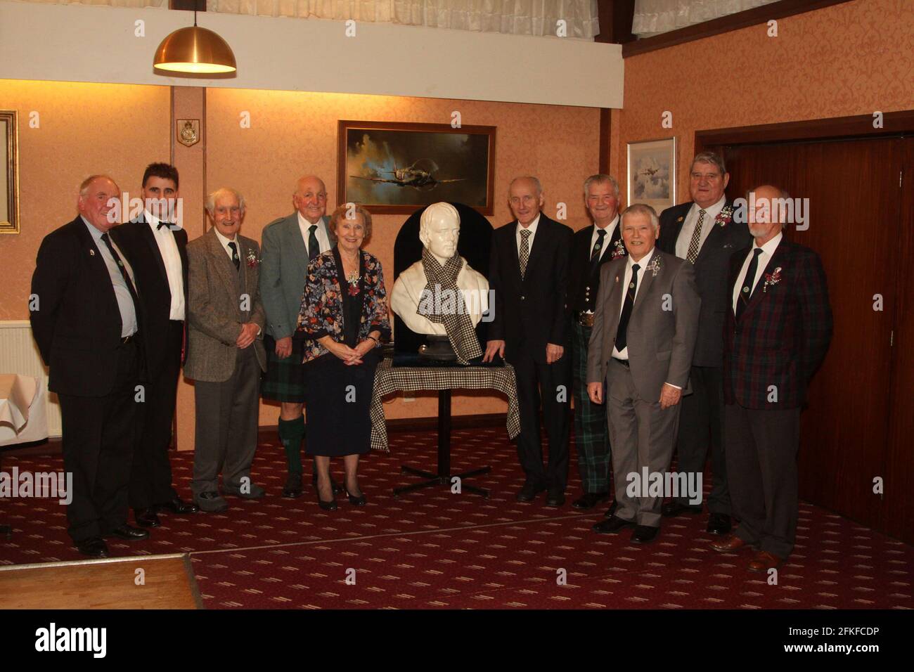 Prestwick Burns Club Burns cena al presidente DEL club RAFA Jim Bruce ...