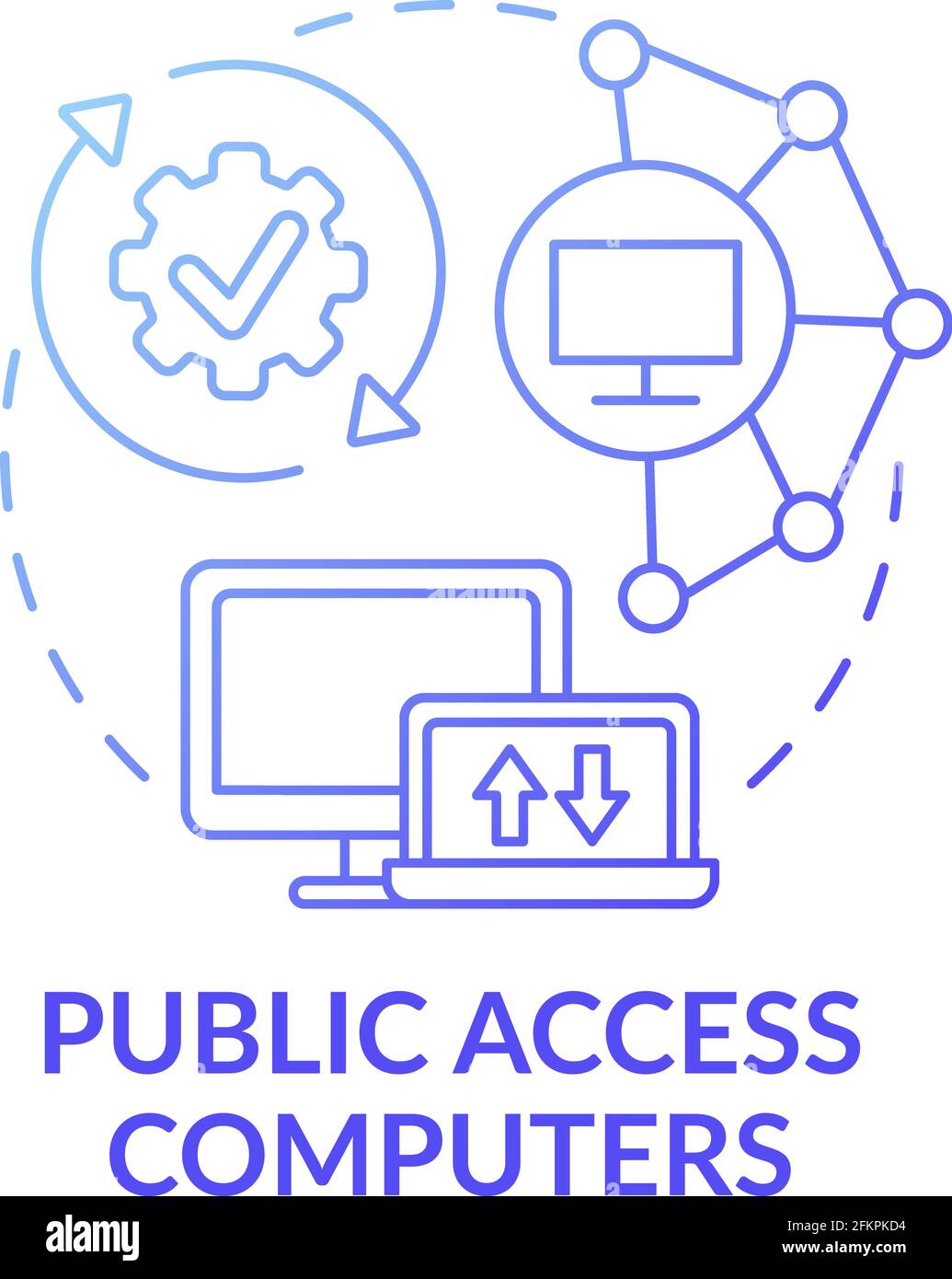 Accesso pubblico a computer e informazioni immagini e fotografie stock ...