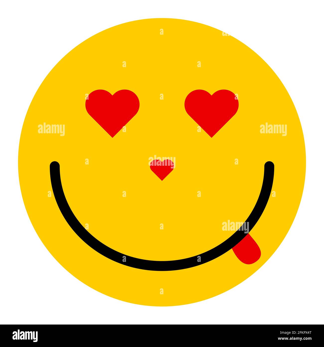 Felice emoticon sorriso faccia isolato su sfondo bianco. Icona del ...