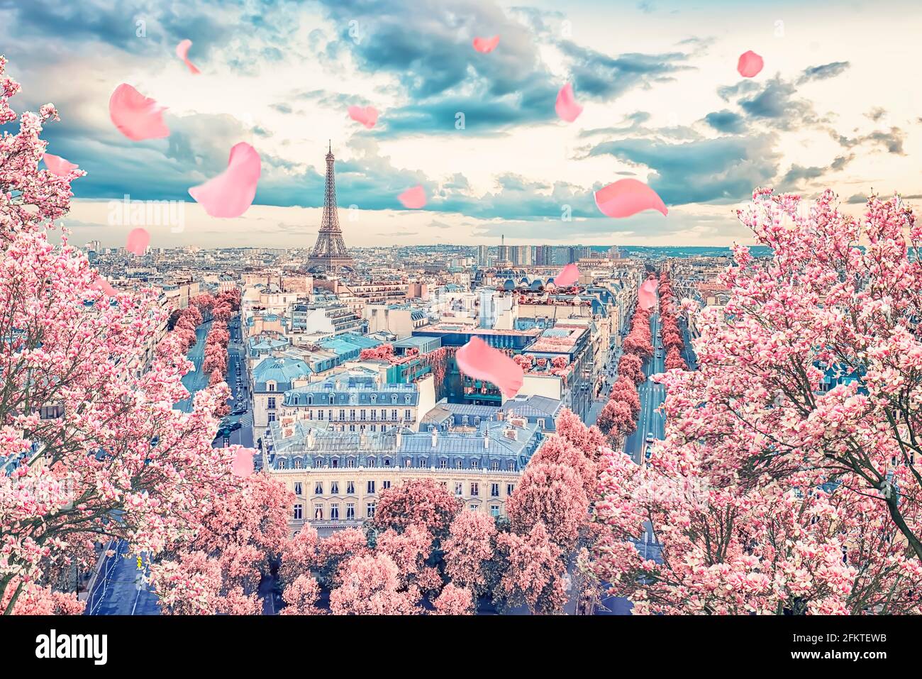 Primavera torre eiffel immagini e fotografie stock ad alta risoluzione ...