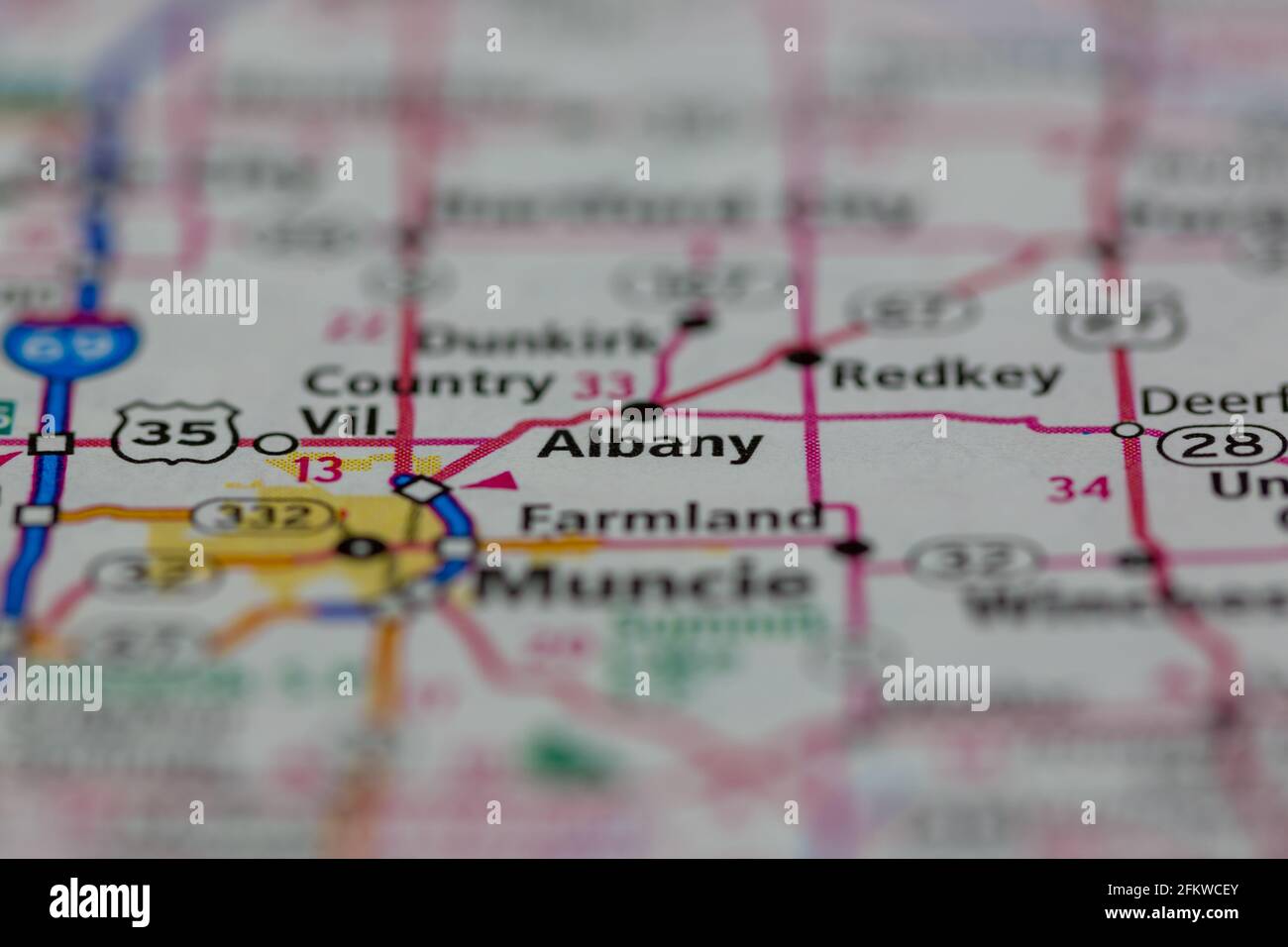 Albany su una mappa immagini e fotografie stock ad alta risoluzione - Alamy