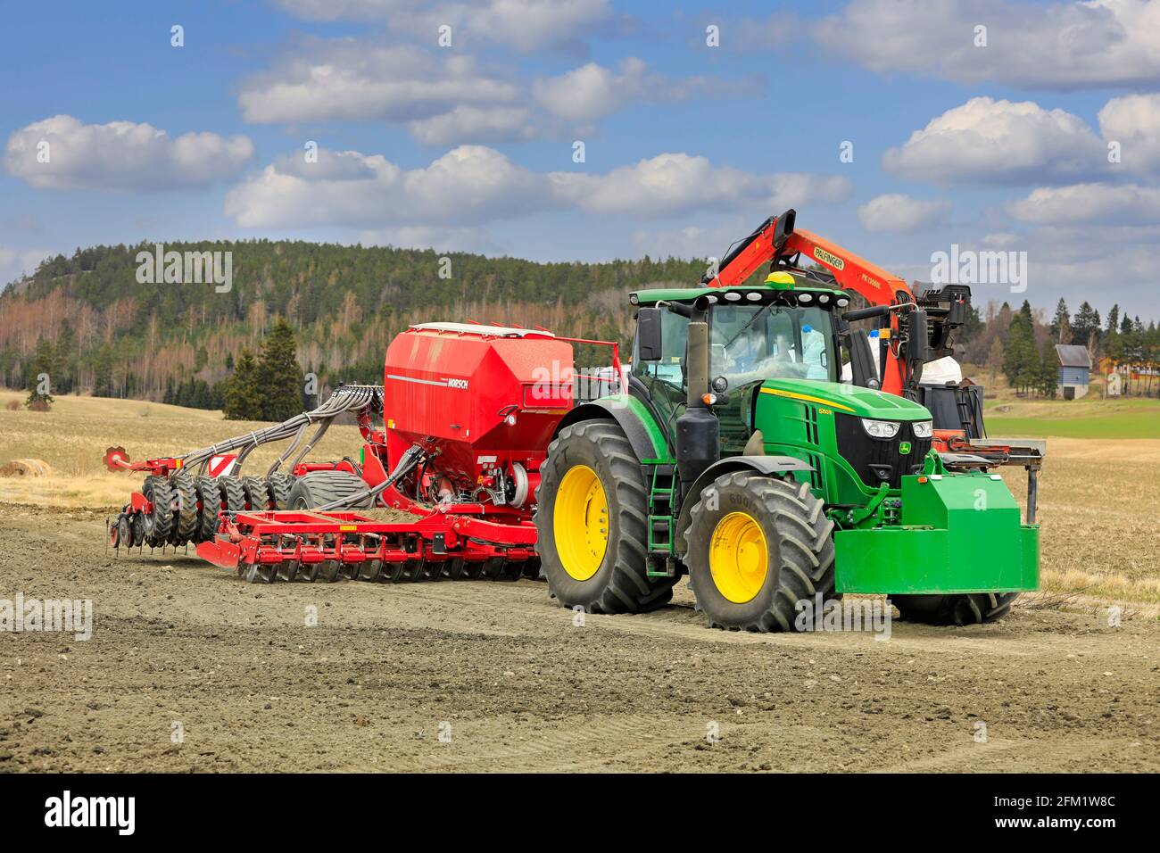 Trattore John Deere 6250R e Horsch Pronto 6 COME seminatrice con un ...