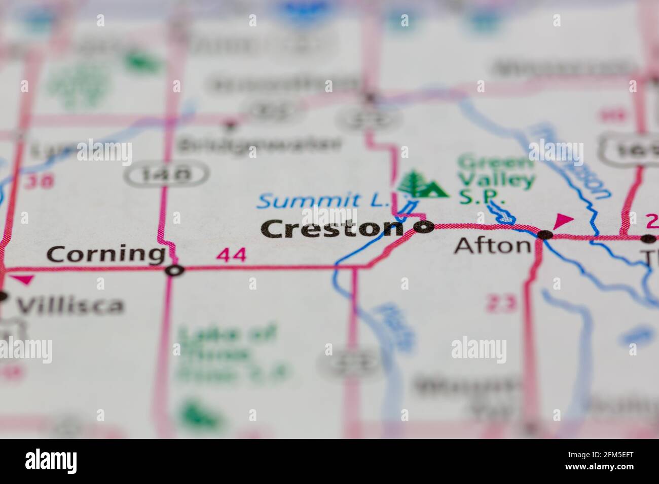 Mappa di creston iowa immagini e fotografie stock ad alta risoluzione ...