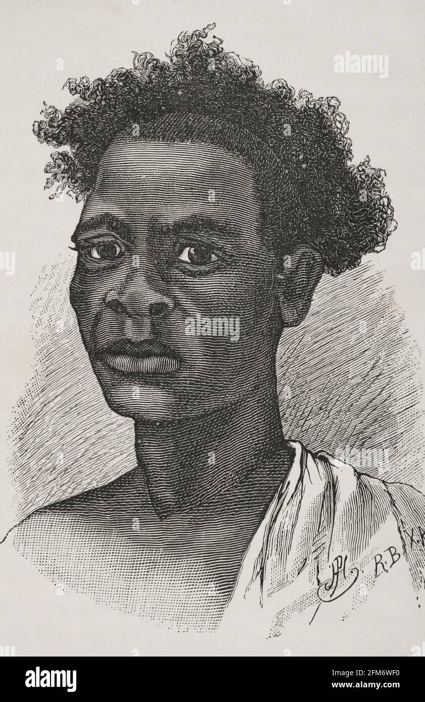 Storia dell'Africa. 19 ° secolo. Capo di Kimpoko (sulla riva nord-est ...