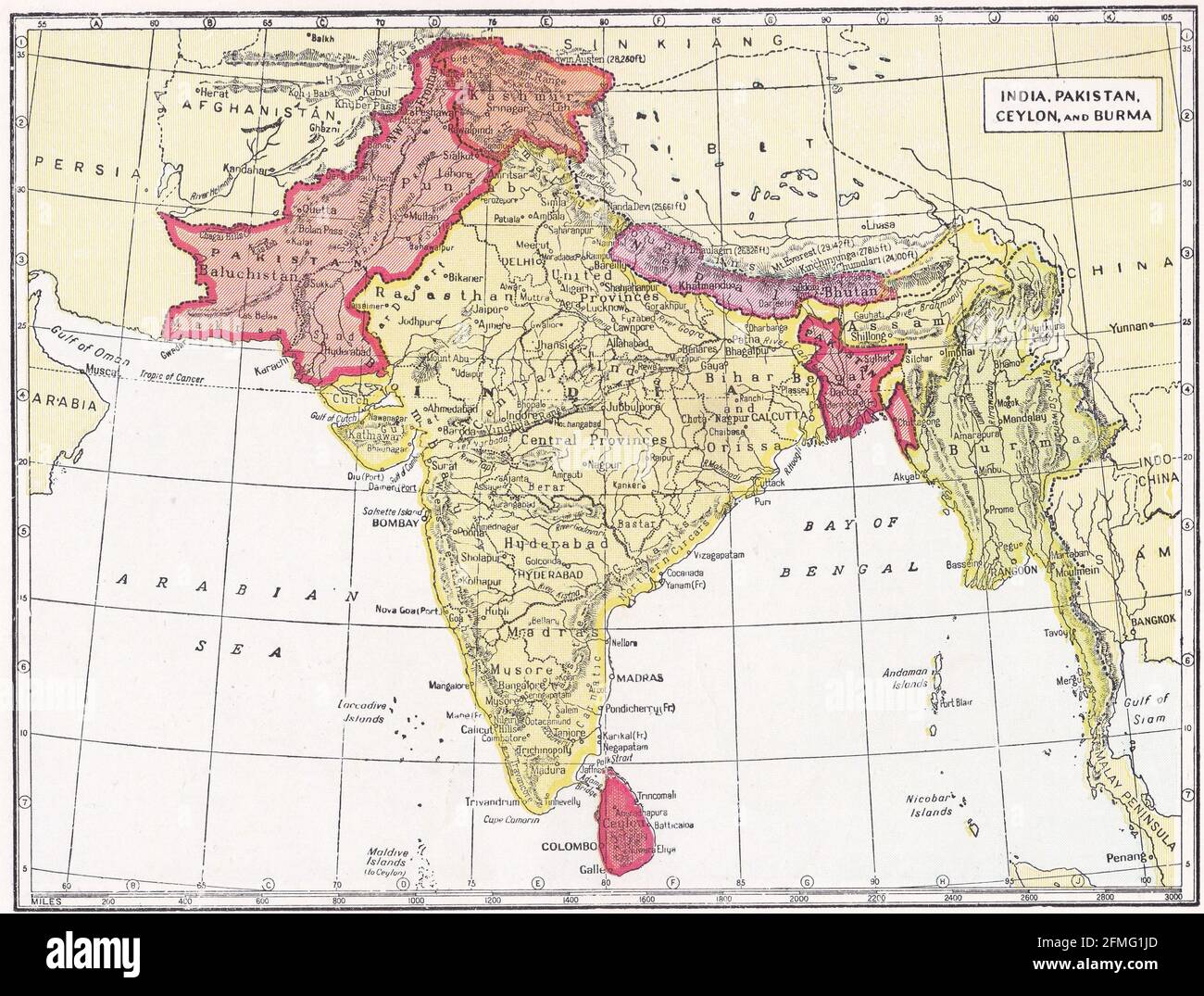 Map india pakistan immagini e fotografie stock ad alta risoluzione - Alamy