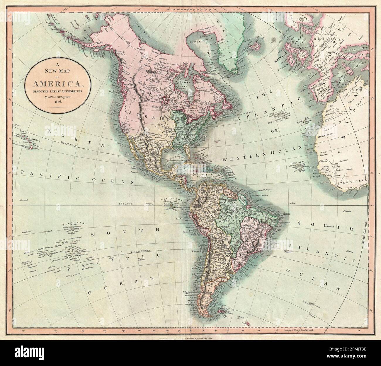 Vecchia mappa delle americhe immagini e fotografie stock ad alta ...