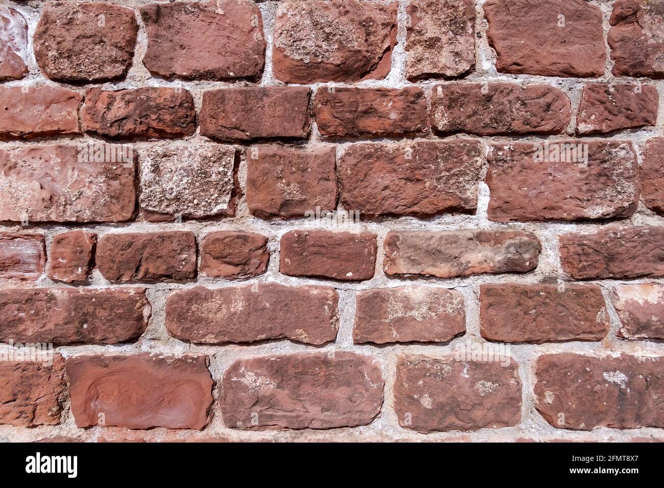 Pareti in mattoni pieni, pareti fotografate e incorniciate Foto stock ...