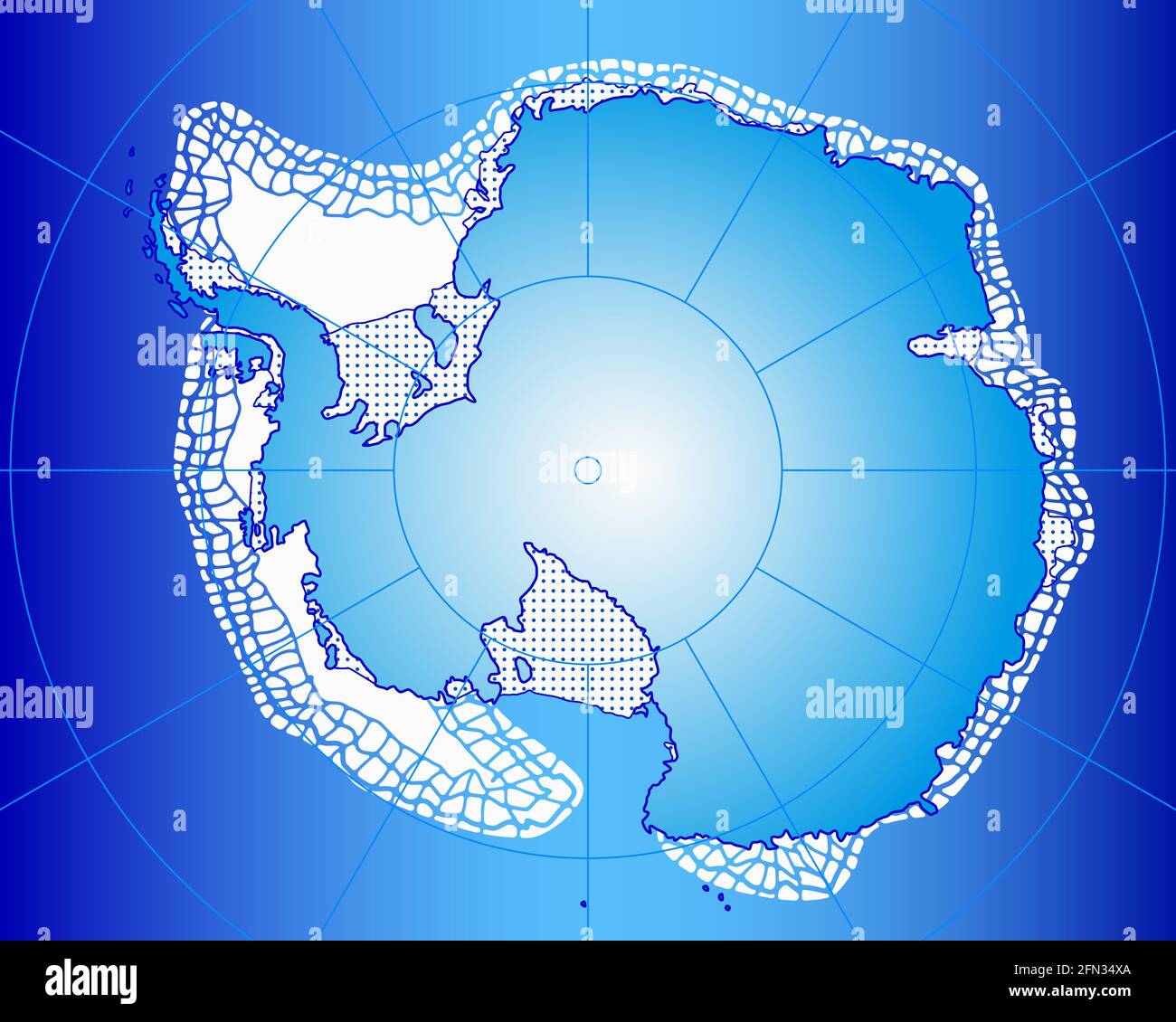 Cartografia antartide Immagini Vettoriali Stock - Alamy