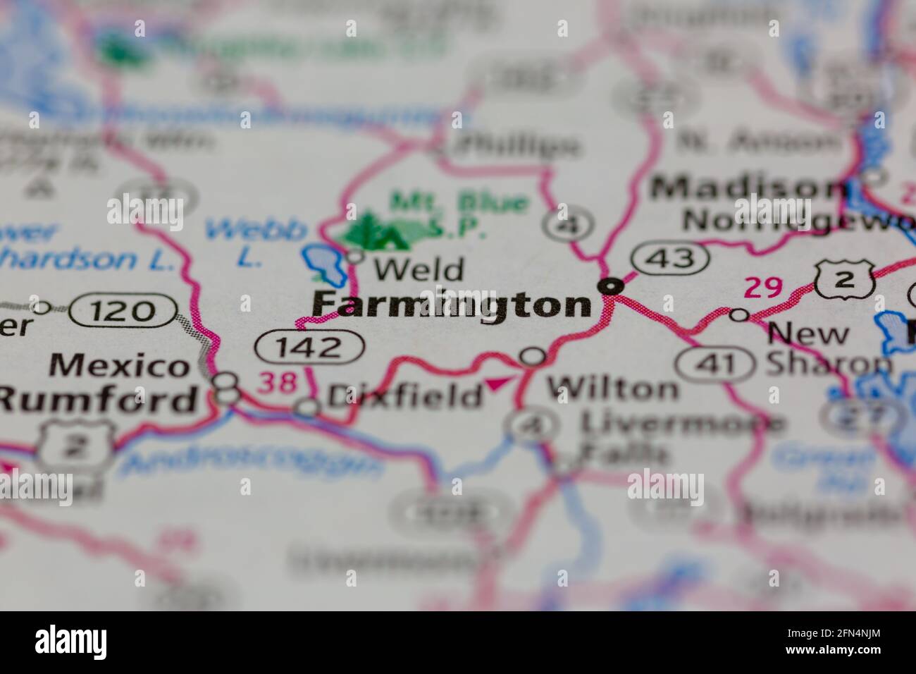 Farmington su una mappa immagini e fotografie stock ad alta risoluzione ...