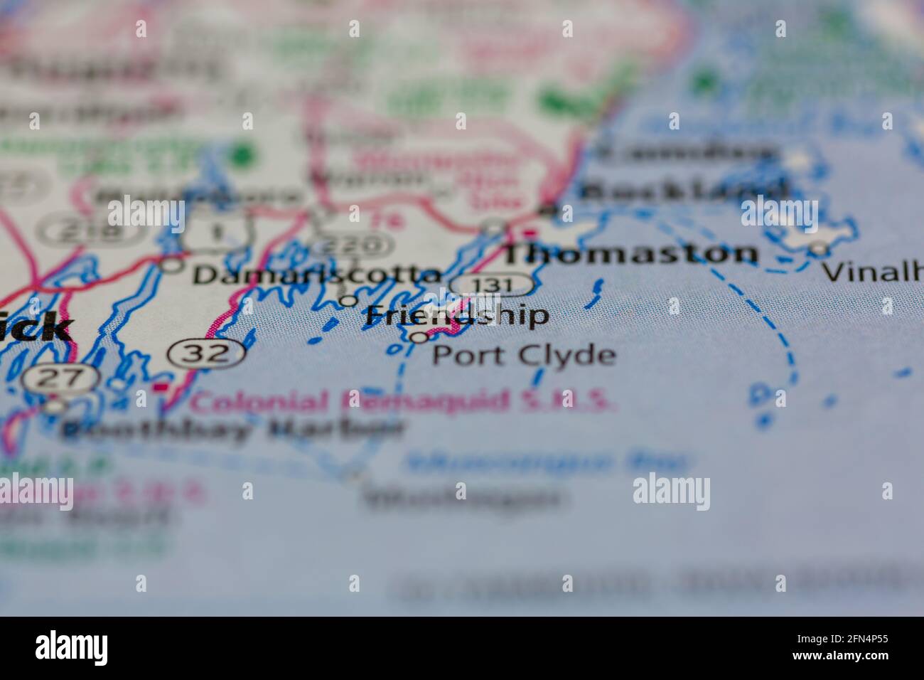 Mappa di amicizia maine immagini e fotografie stock ad alta risoluzione ...