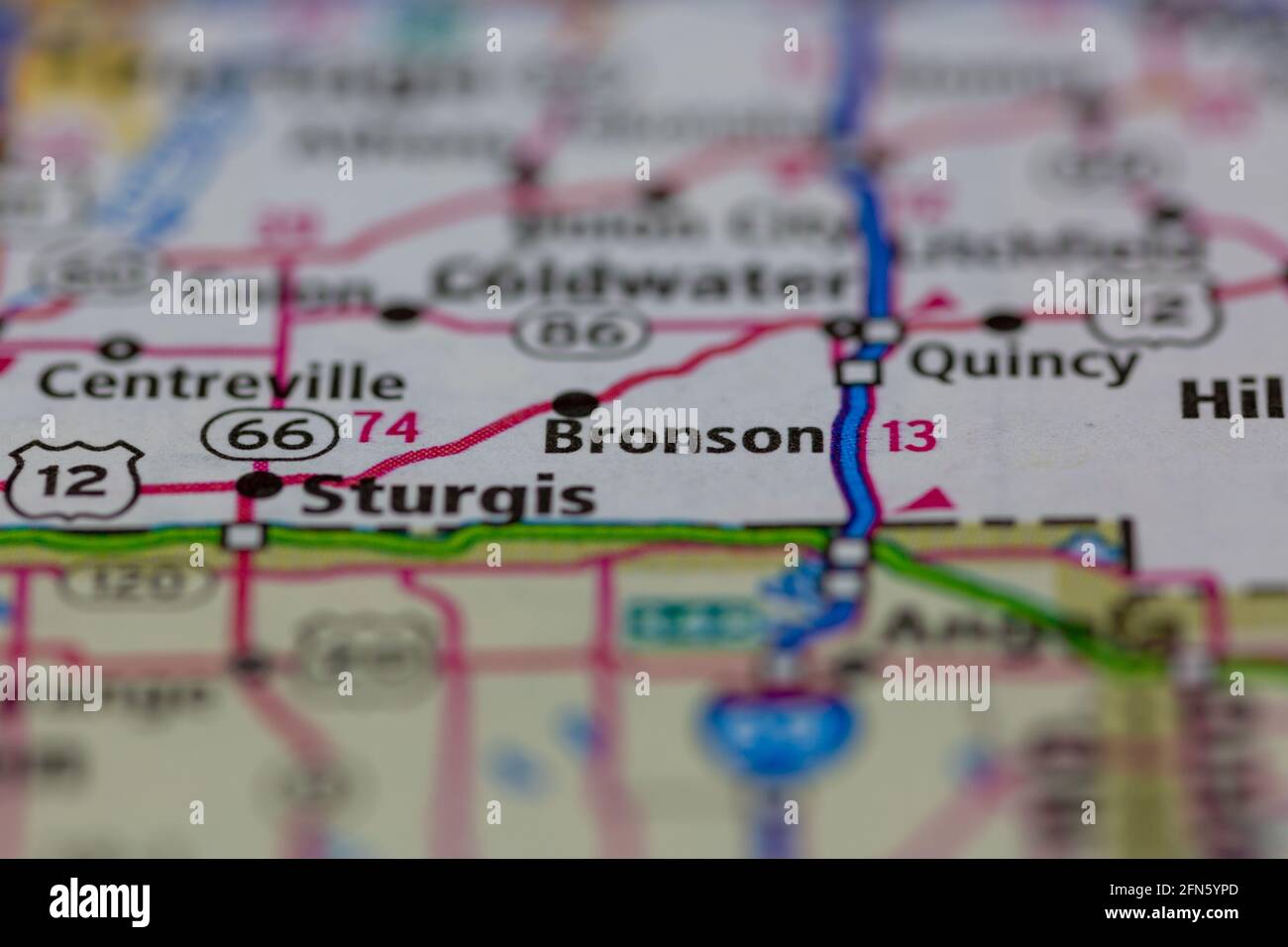 Mappa di bronson michigan immagini e fotografie stock ad alta ...