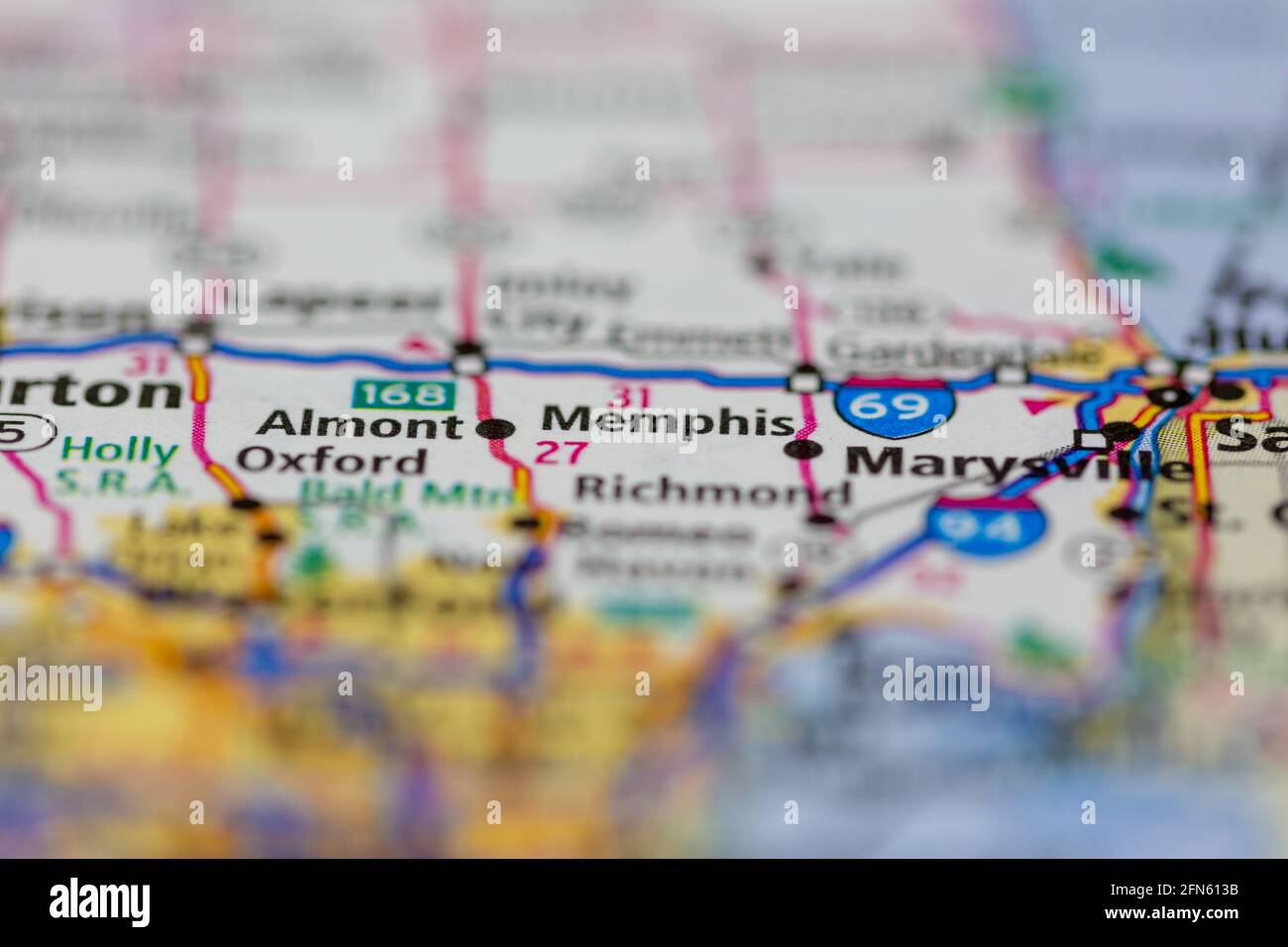 Map of memphis immagini e fotografie stock ad alta risoluzione - Alamy