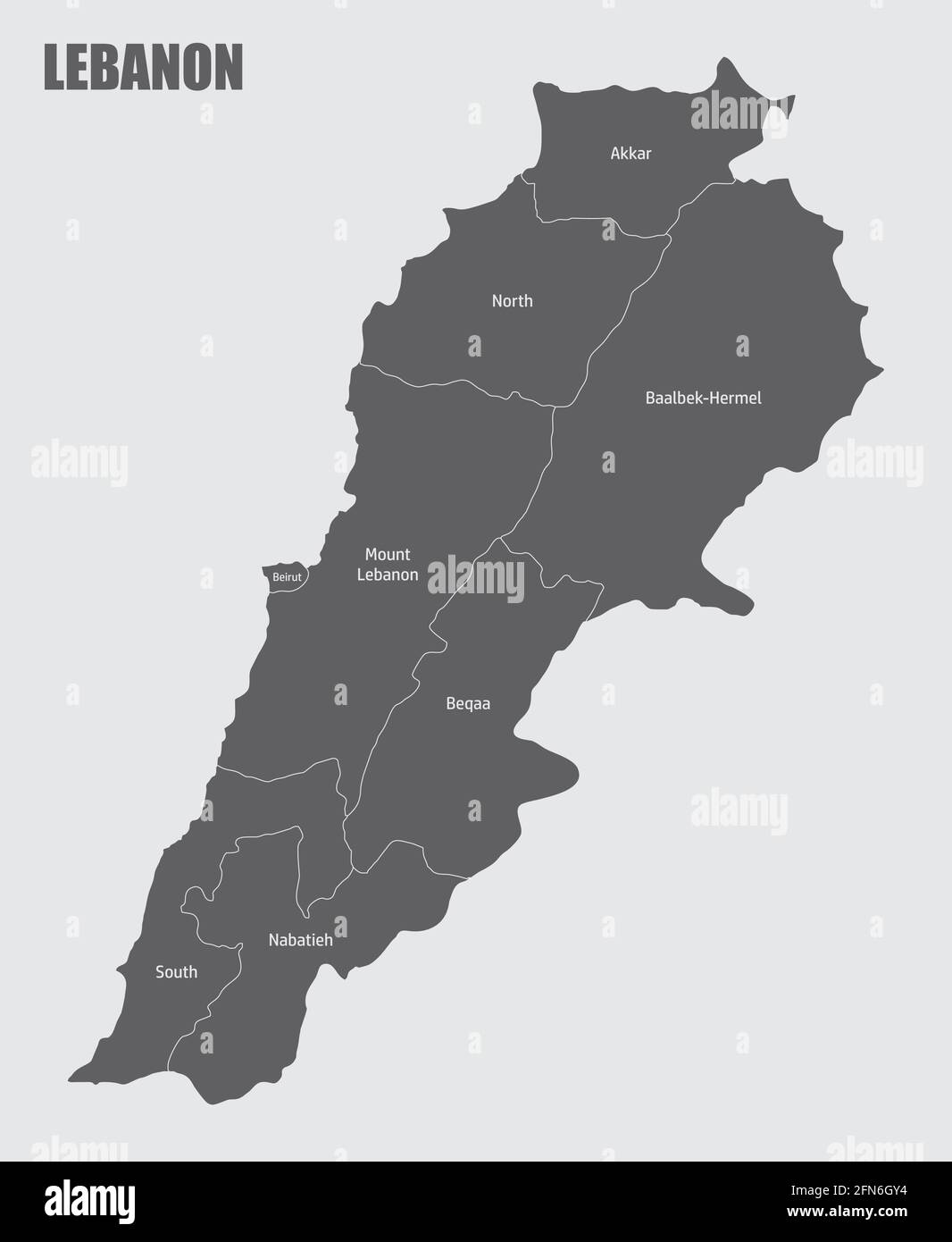 Mappa di beirut Immagini Vettoriali Stock - Alamy