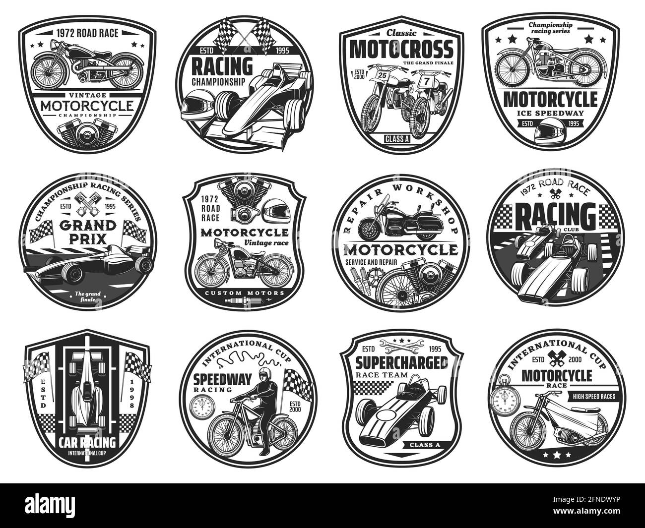 Bici da corsa classiche Immagini Vettoriali Stock - Alamy