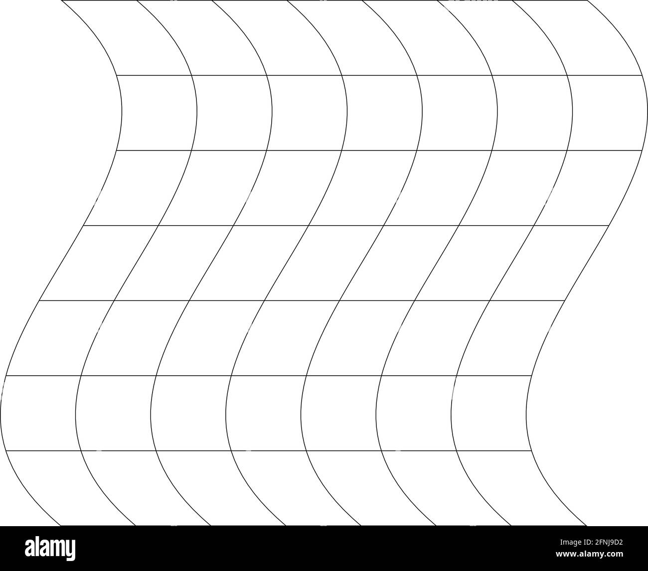 Griglia, mesh, reticolo, reticolo con distorsione, effetto di ...