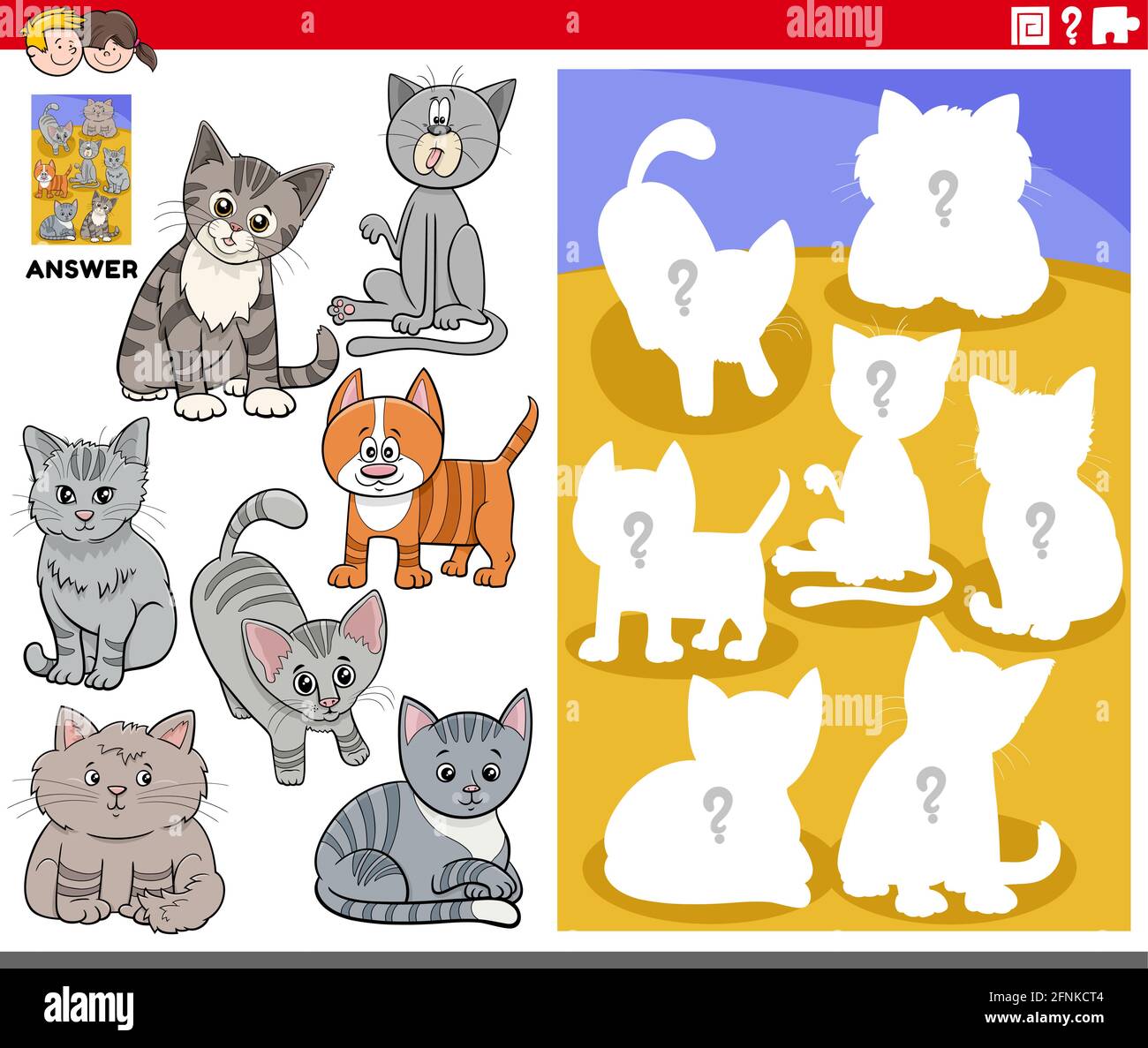 Sagoma di gatti Immagini Vettoriali Stock - Alamy