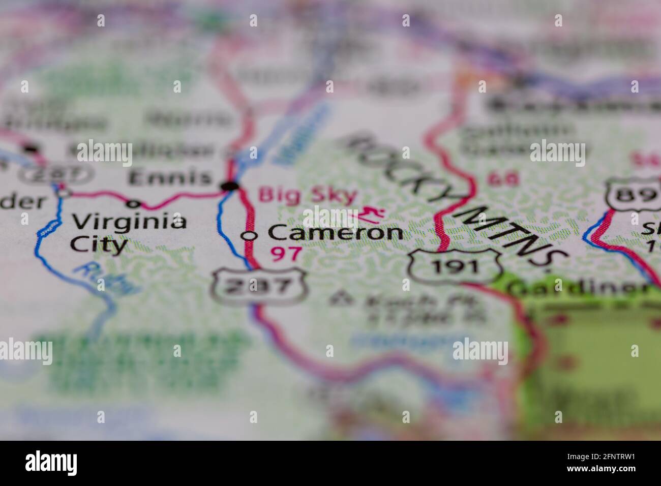 Mappa di cameron montana immagini e fotografie stock ad alta ...