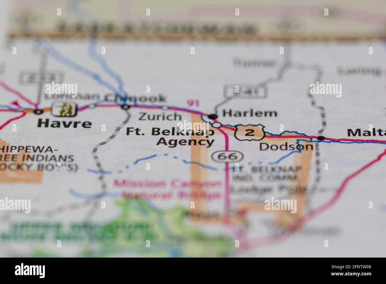Mappa dell'agenzia fort belknap immagini e fotografie stock ad alta ...