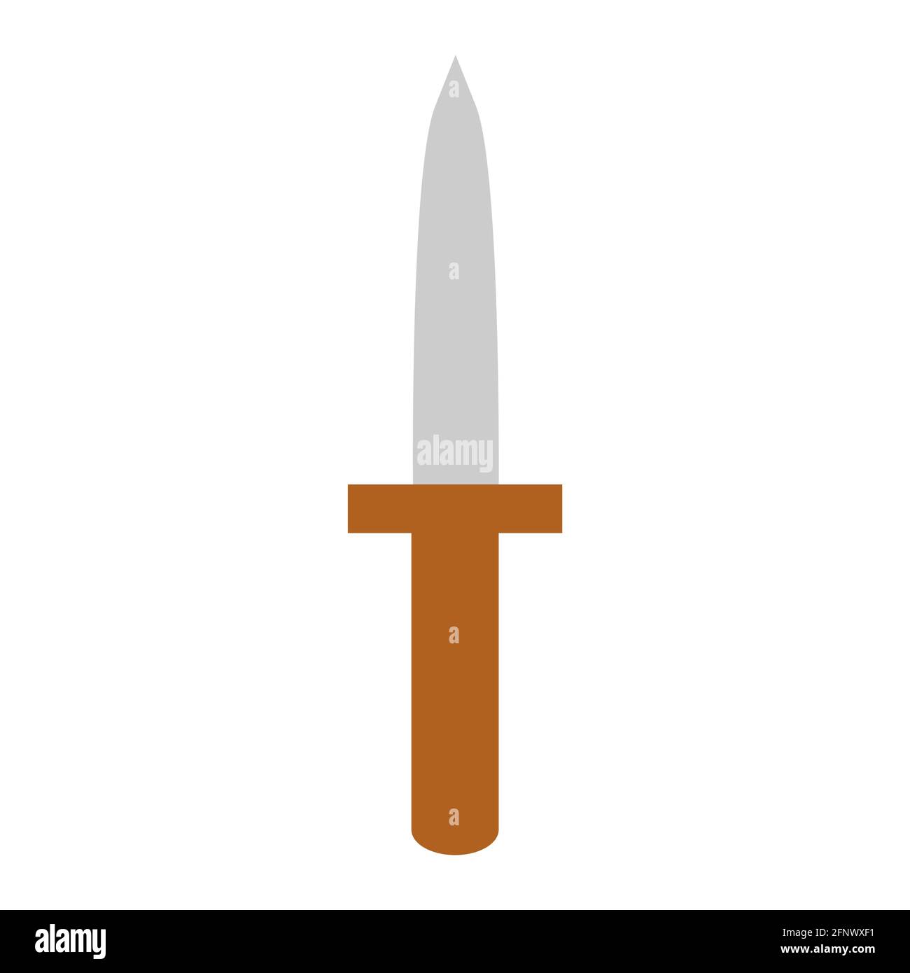 Arma militare coltello vettore illustrazione lama crimine. Pugnale ...