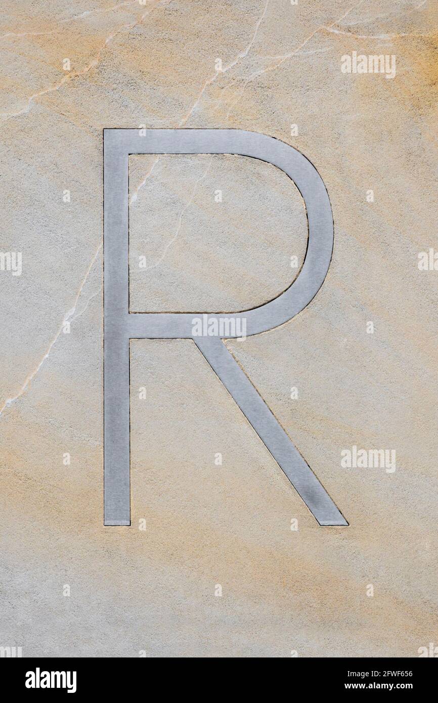 R typography font letter type immagini e fotografie stock ad alta ...