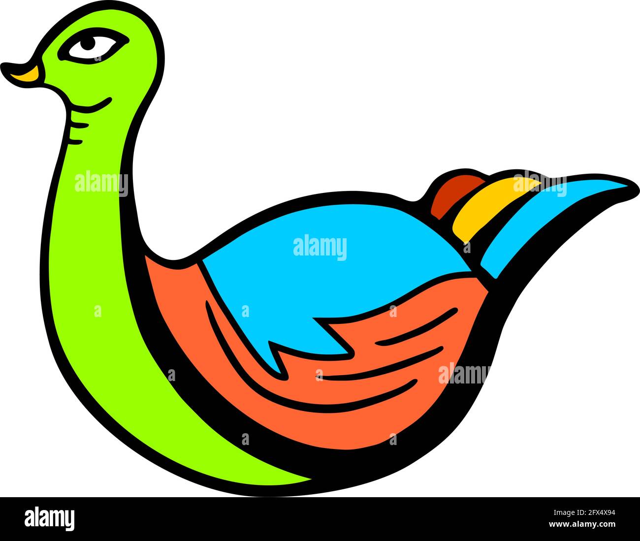 Disegno del cigno Immagini Vettoriali Stock - Alamy