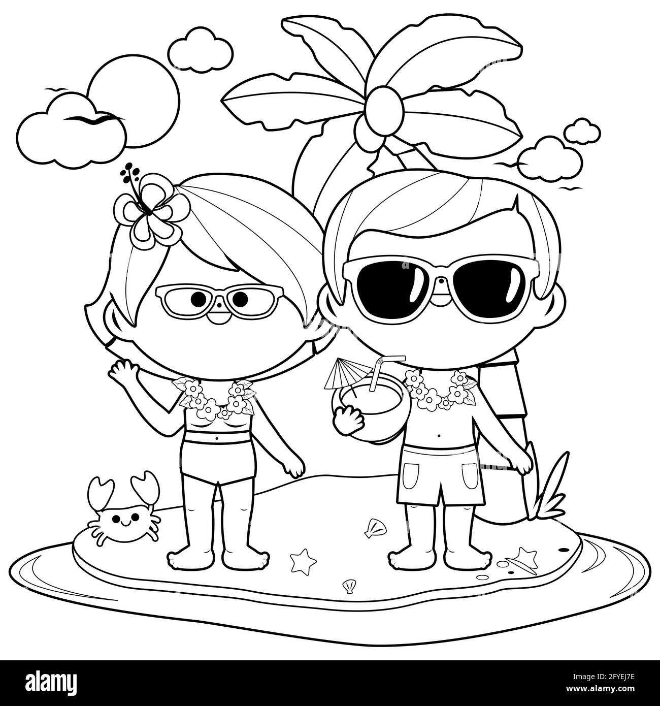 Disegni Da Colorare Delle Isole Tropicali