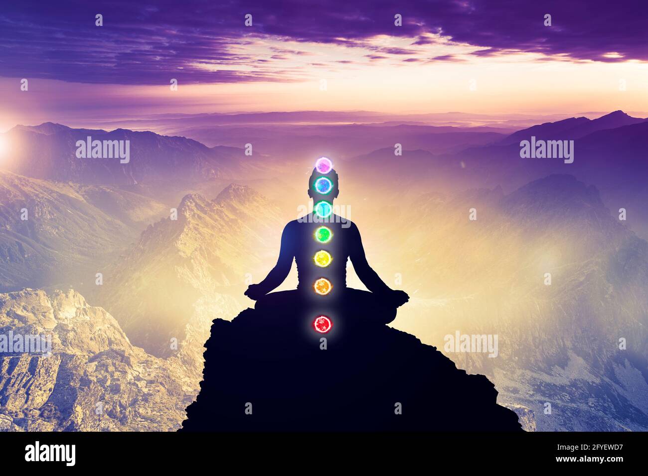 Sette chakra immagini e fotografie stock ad alta risoluzione - Alamy
