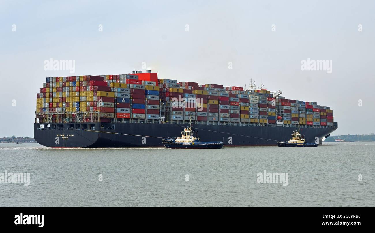 Nave portacontainer maersk immagini e fotografie stock ad alta ...